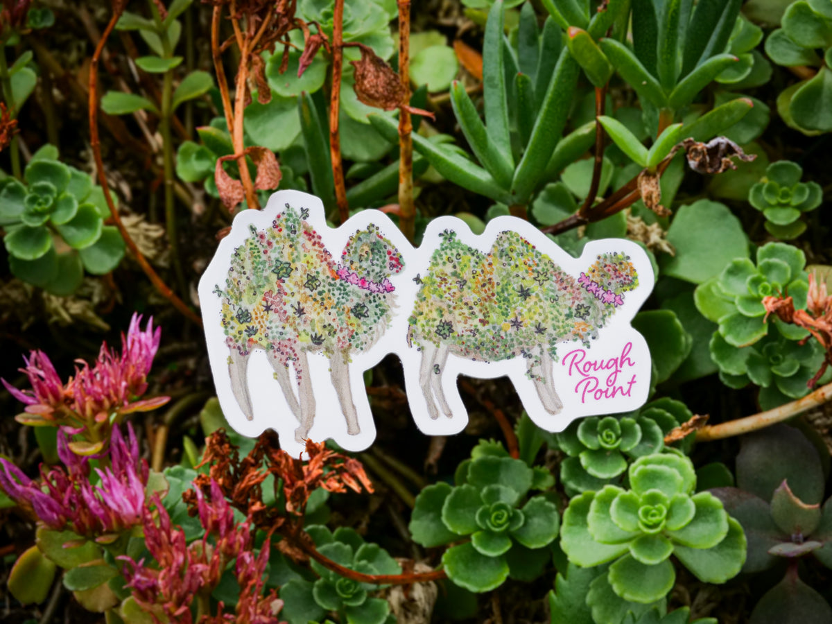 Whimsical Camel Die-Cut Sticker – Newport Restoration Foundation