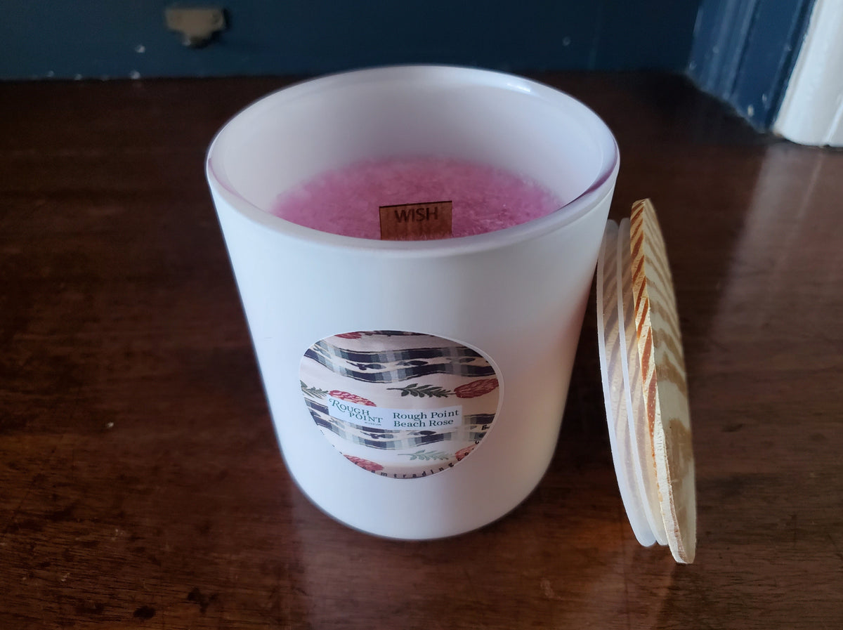 Rough Point Beach Rose Hand-Poured Wood Wick Candle – Newport ...